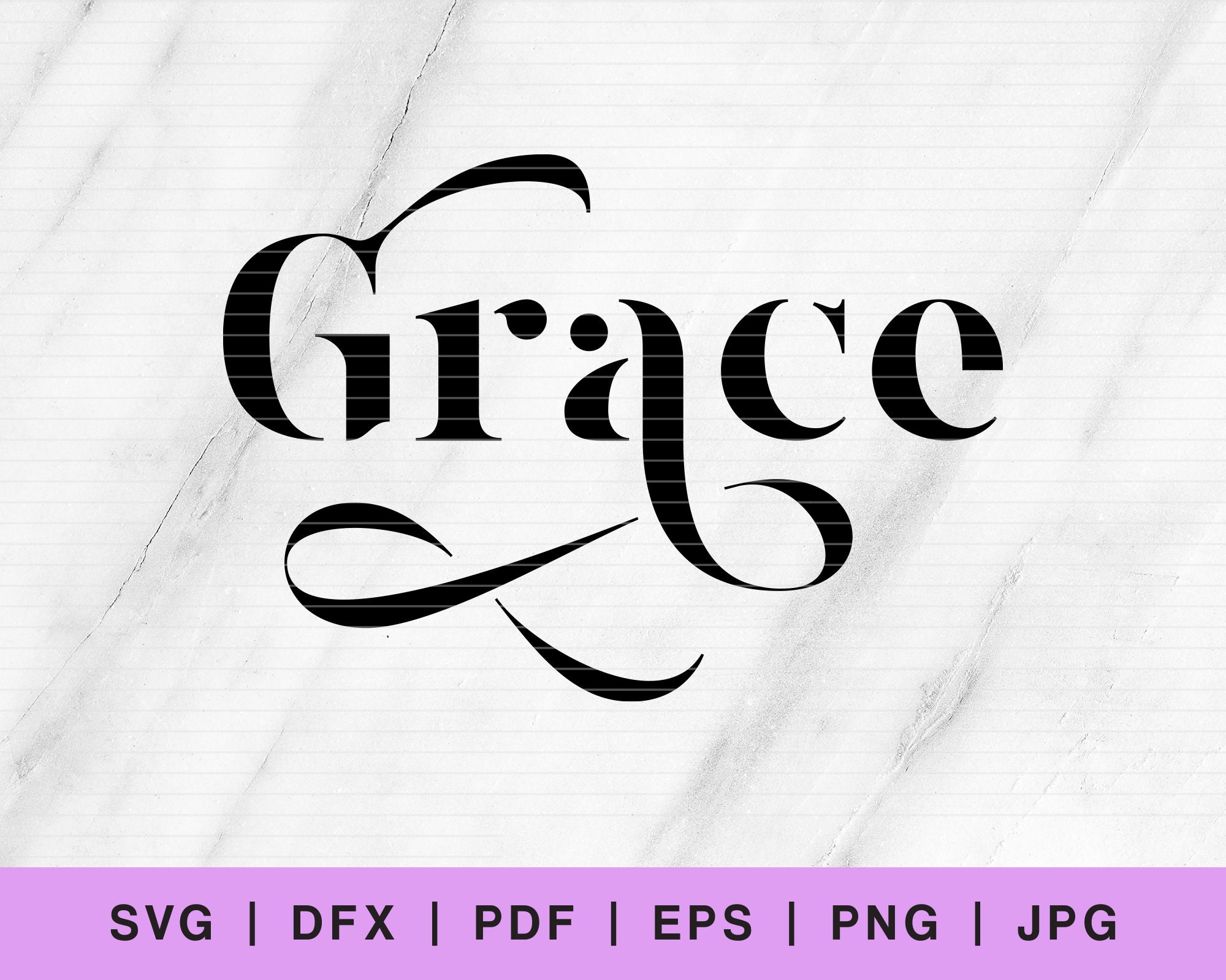Grace Svg Religious Svg Inspirational Svg Cut File Instant - Etsy