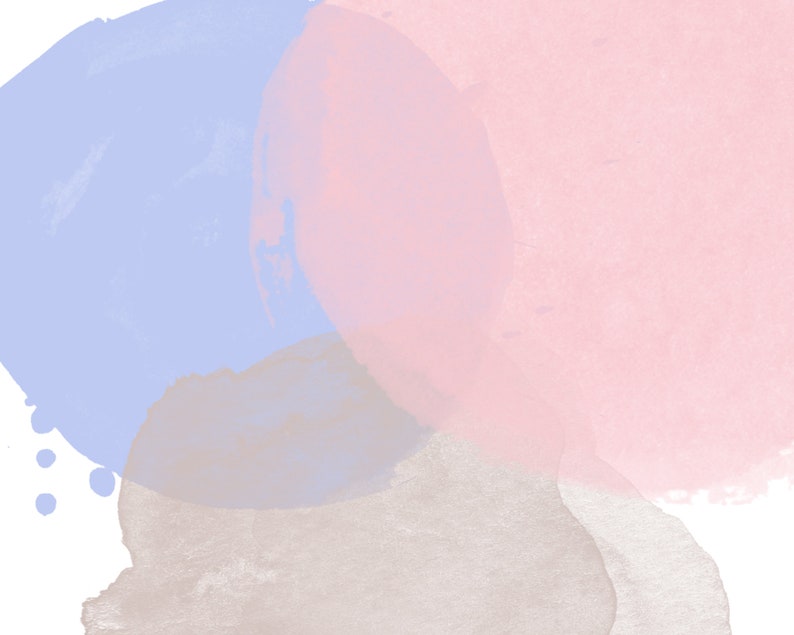 Pastel Watercolor Clipart Watercolor Circles Clipart Logo - Etsy