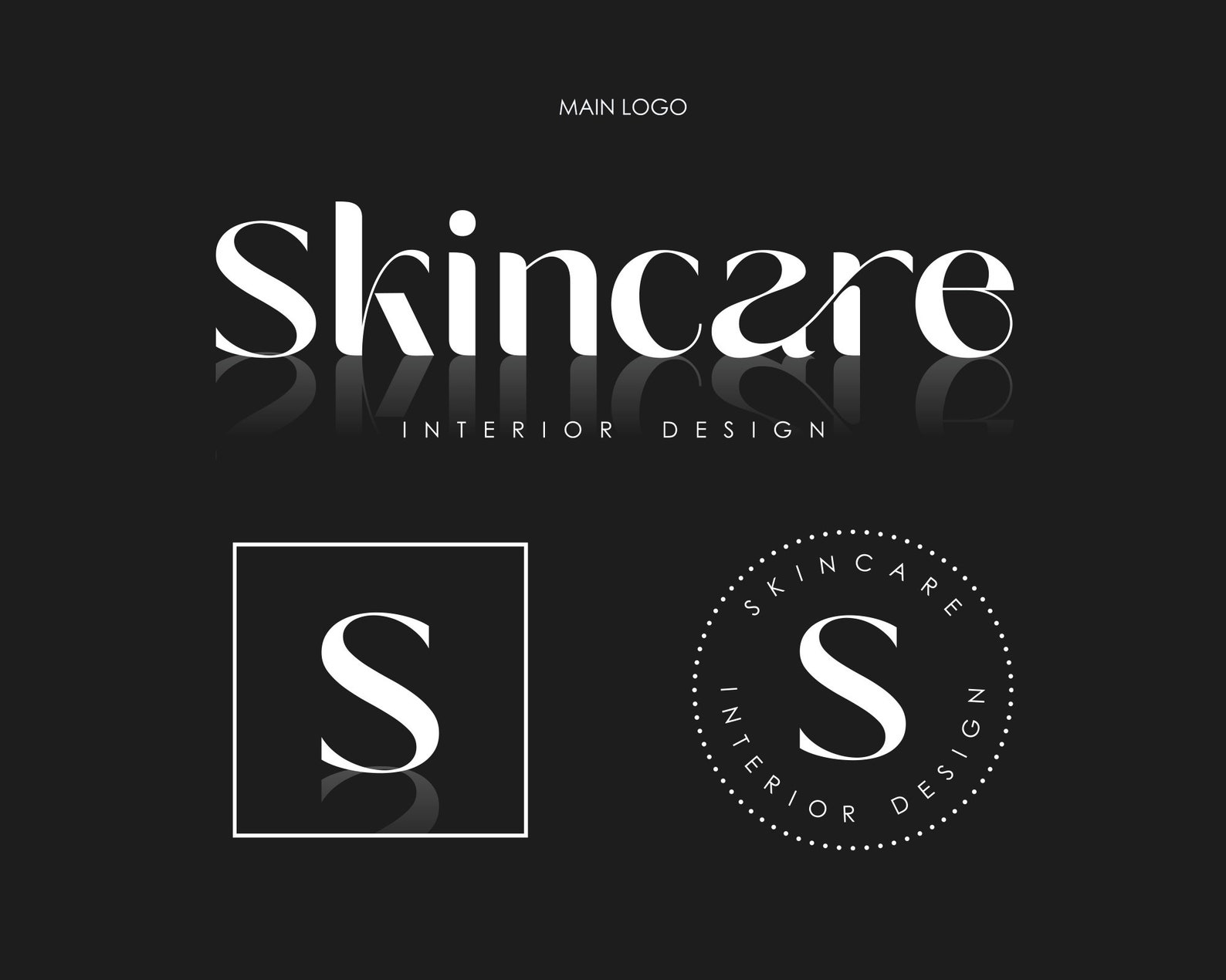 Skin Care Logo Text Logo Premade Logo Design Interior - Etsy