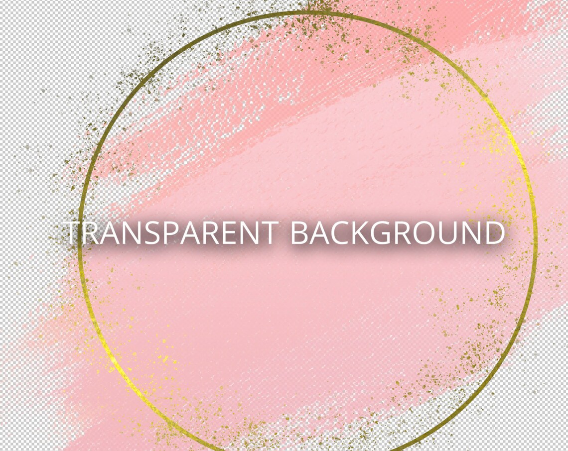 Logo Background Png Pink Brush Stroke Png Glitter Pink - Etsy