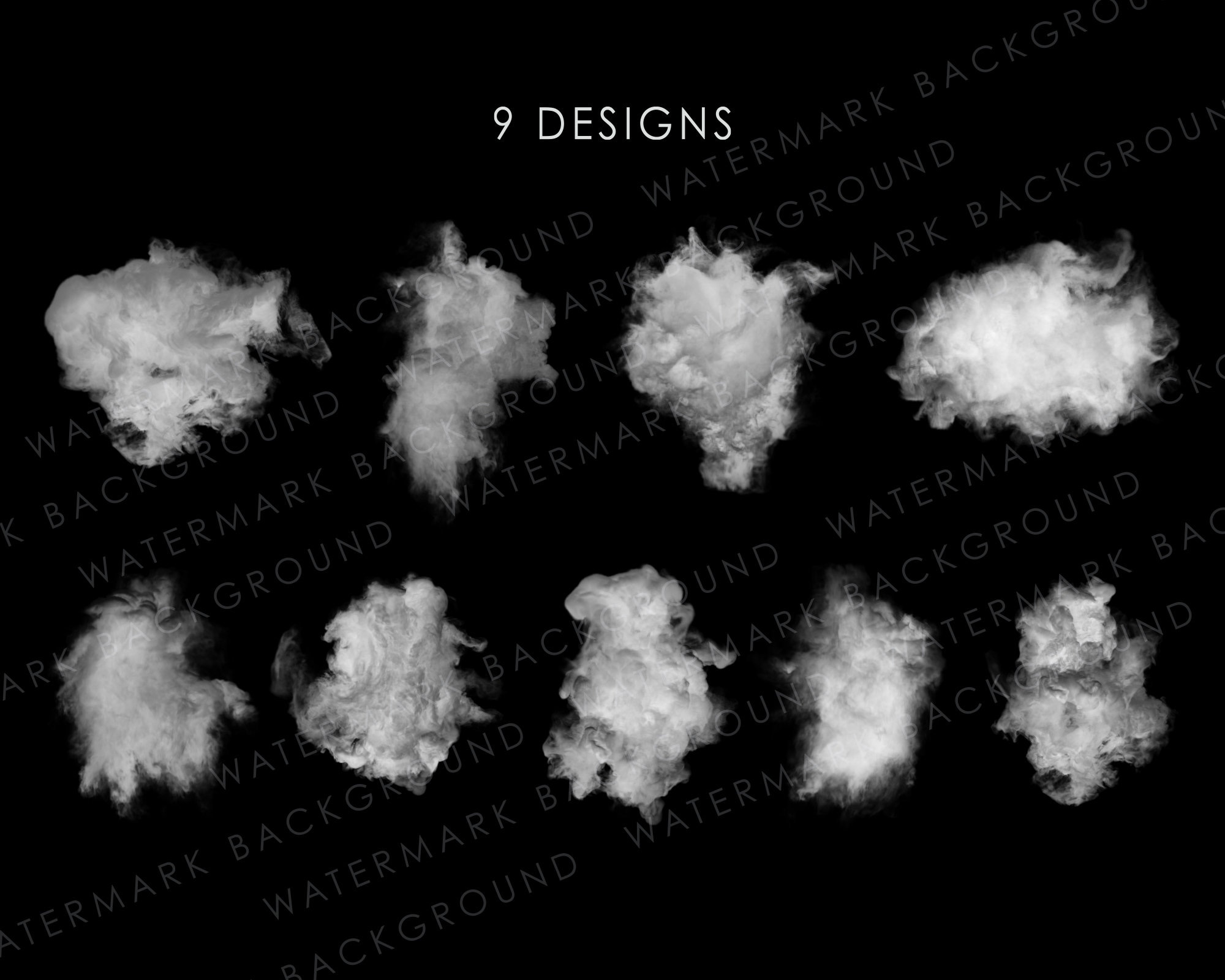 White Smoke Overlays Smoke Png Logo Background Png White - Etsy India