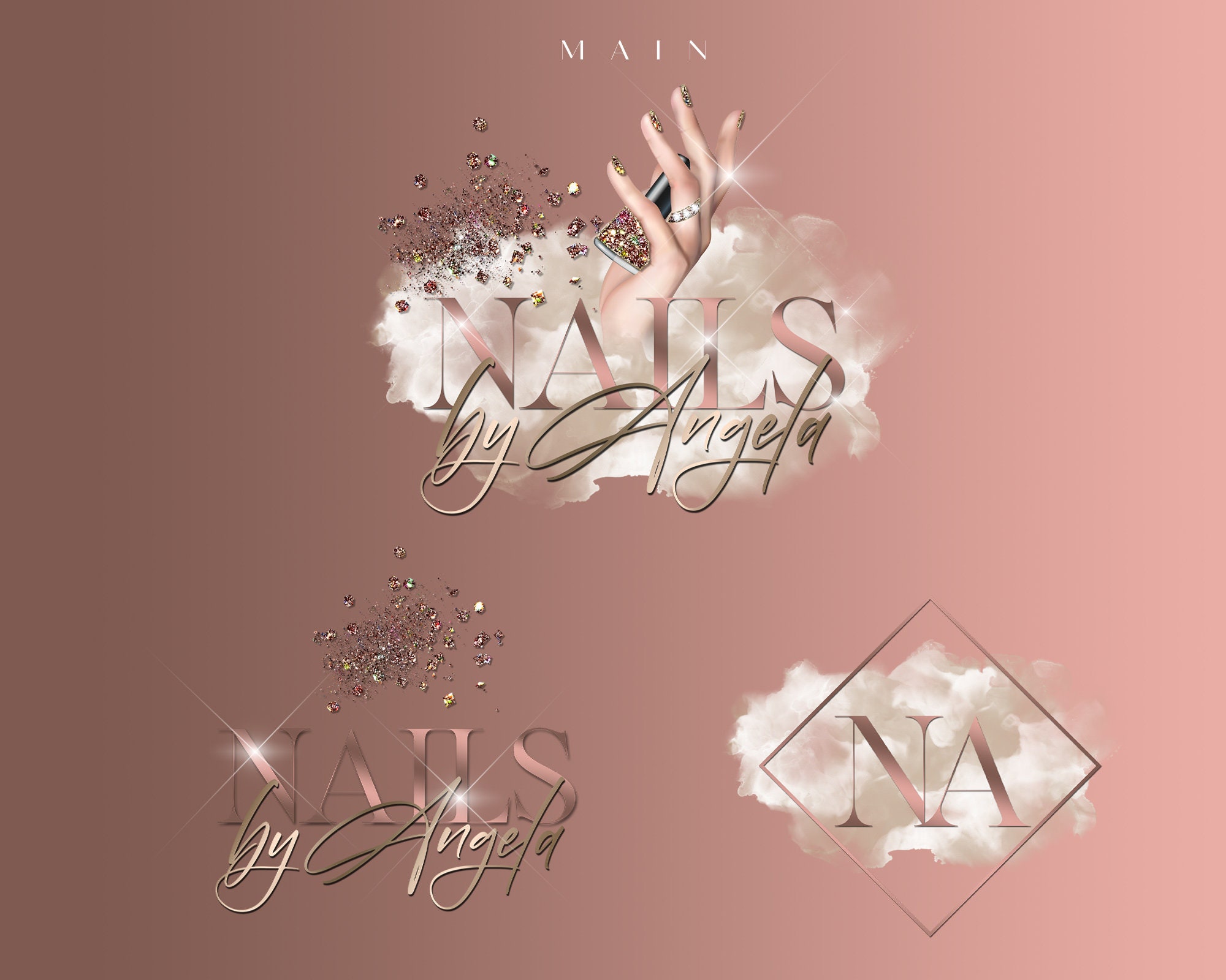 Nail Logo, Nail Technician Logo, Beauty Logo. Boutique Logo, Premade ...