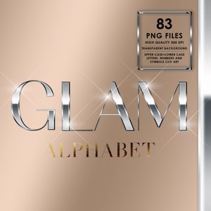Silver Chrome Alphabet PNG Clip Art, Silver Letters Png, Glam Alphabet ...