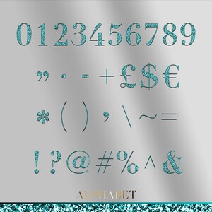 Mint Glitter Alphabet Png, Chunky Green Alphabet Clip Art, Sparkle ...