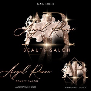 Glitter Beauty Logo, Sparkle Logo, Salon Logo, Hair Logo, Luxury Logo ...