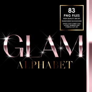 Rose Gold Chrome Alphabet PNG Clip Art, Pink Letters Png, Glam, Rose ...