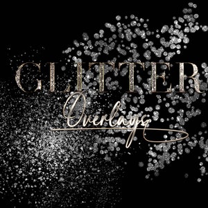 Silver Glitter Confetti Clipart, Glitter Overlays, Silver Frames Png ...
