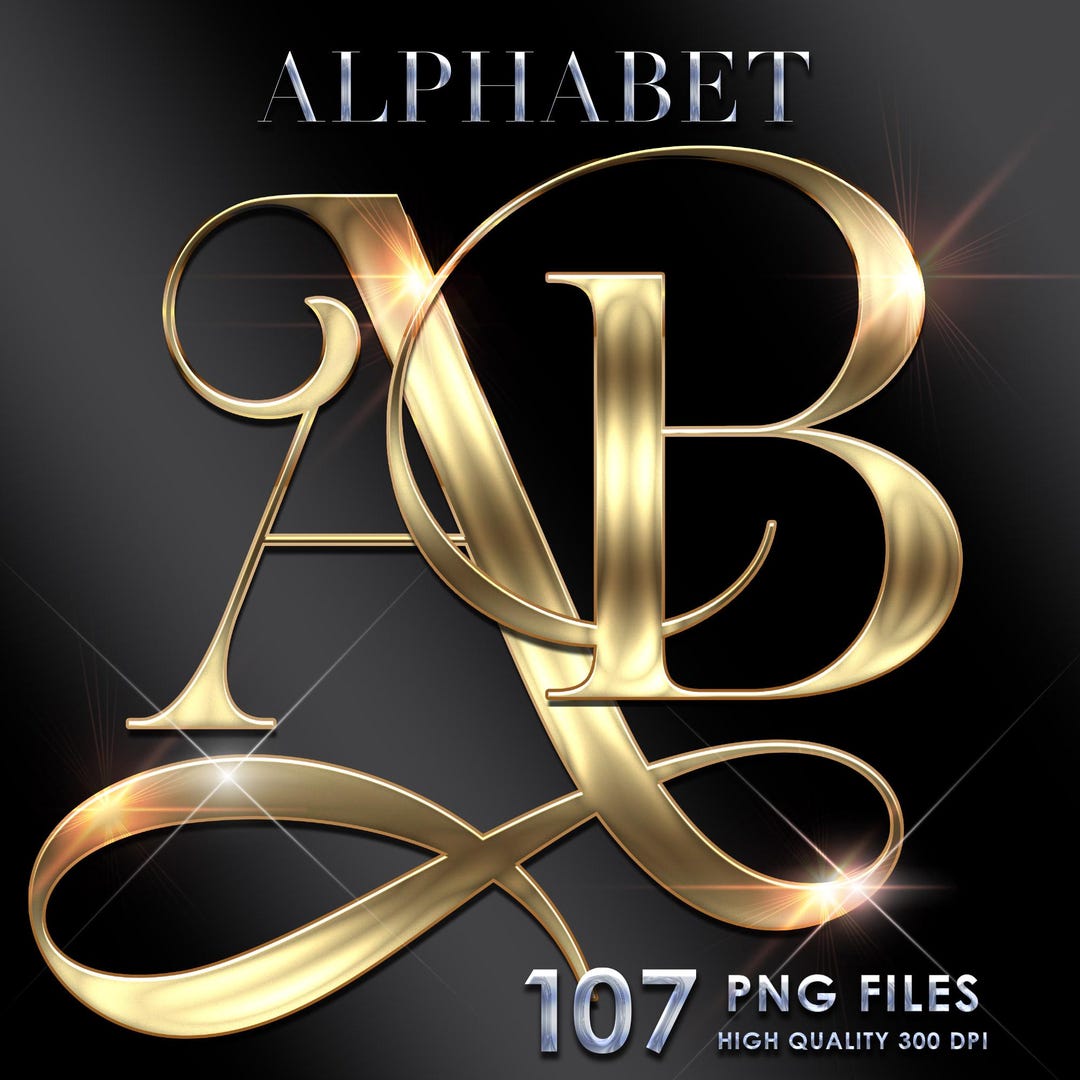 Gold Chrome Alphabet PNG Clipart, Gold Letters Png, Metallic Letters ...