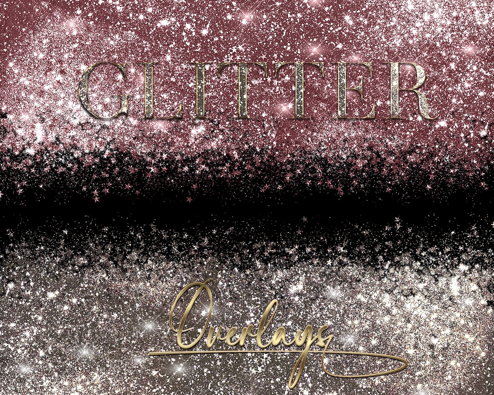 Glitter Overlays Png, Sparkling Glitter Borders Clipart, Silver and ...