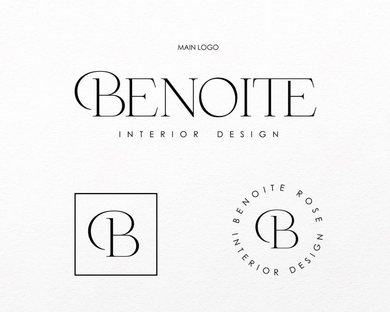 Text Logo Premade Logo Design Interior Design Logo Elegant - Etsy