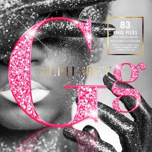 Glitter Pink Alphabet Clip Art, Pink Letters Png, Pink Alphabet PNG ...