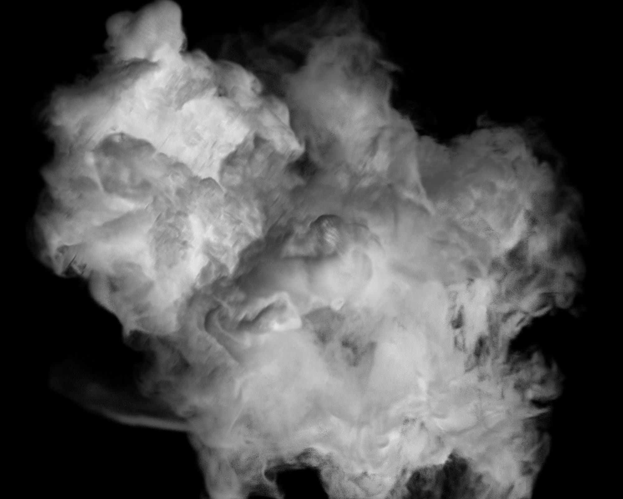 White Smoke Black Background Png