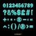 Turquoise Alphabet Png Clip Art, Blue Foil Alphabet Png, Glitter Chrome ...