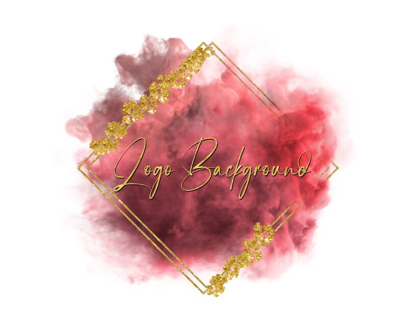 Logo Background Png Pink Brush Stroke Png Glitter Pink - Etsy