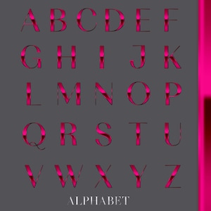 Hot Pink Alphabet PNG Clip Art, Pink Letters, Glam, Chrome Letters Png ...