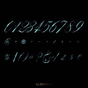 Turquoise Alphabet Png Clip Art, Blue Alphabet PNG, Turquoise Chrome ...