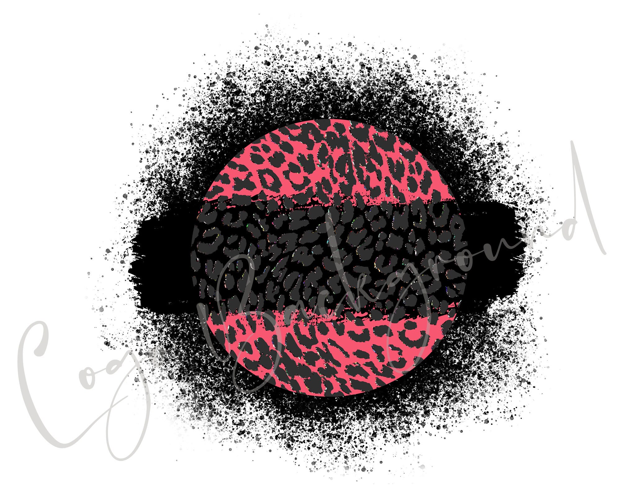 Distressed Leopard Circle PNG Grunge Leopard Png Logo - Etsy