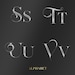 Silver Alphabet PNG, Silver Chrome Alphabet Clipart, Metallic Letters ...
