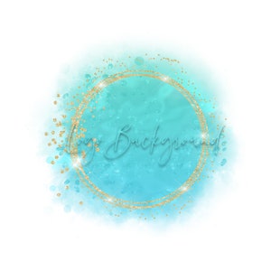 Aqua Logo Background Png, Turquoise Watercolor, Glitter Frame, Blue ...