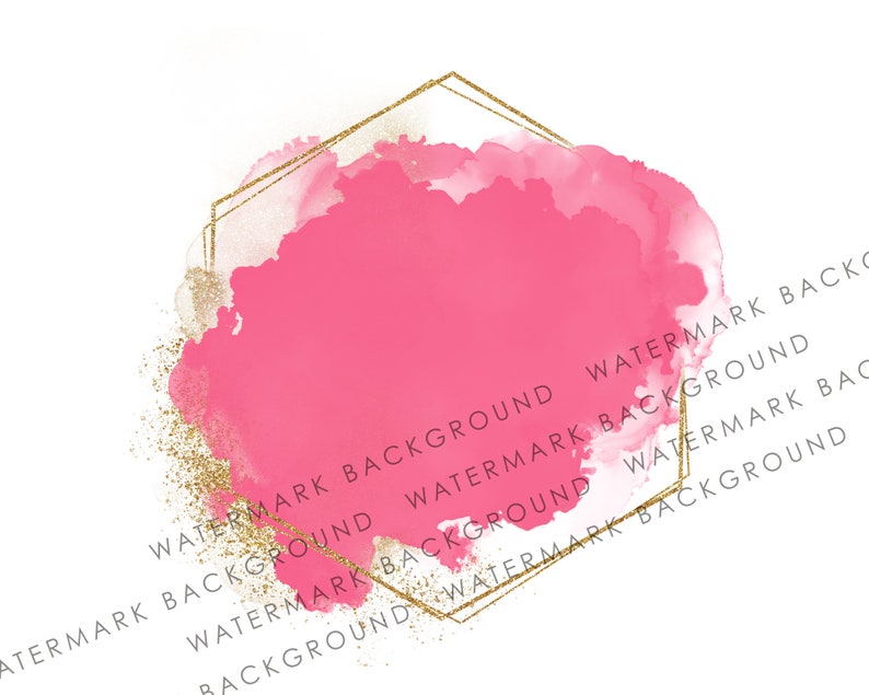 Logo Background Png Pink Brush Stroke Png Glitter Pink - Etsy