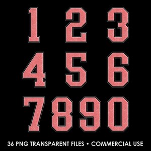 Pink Faux Embroidery Stitch Chenille Letters Clip Art, Sports College ...