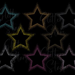 Gold Foil Stars Clipart, Silver Gold Glitter Stars Png, Stars Overlay ...