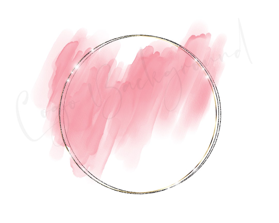 Logo Background Png, Pink Brush Stroke Png, Glitter Pink Frame, Pink ...