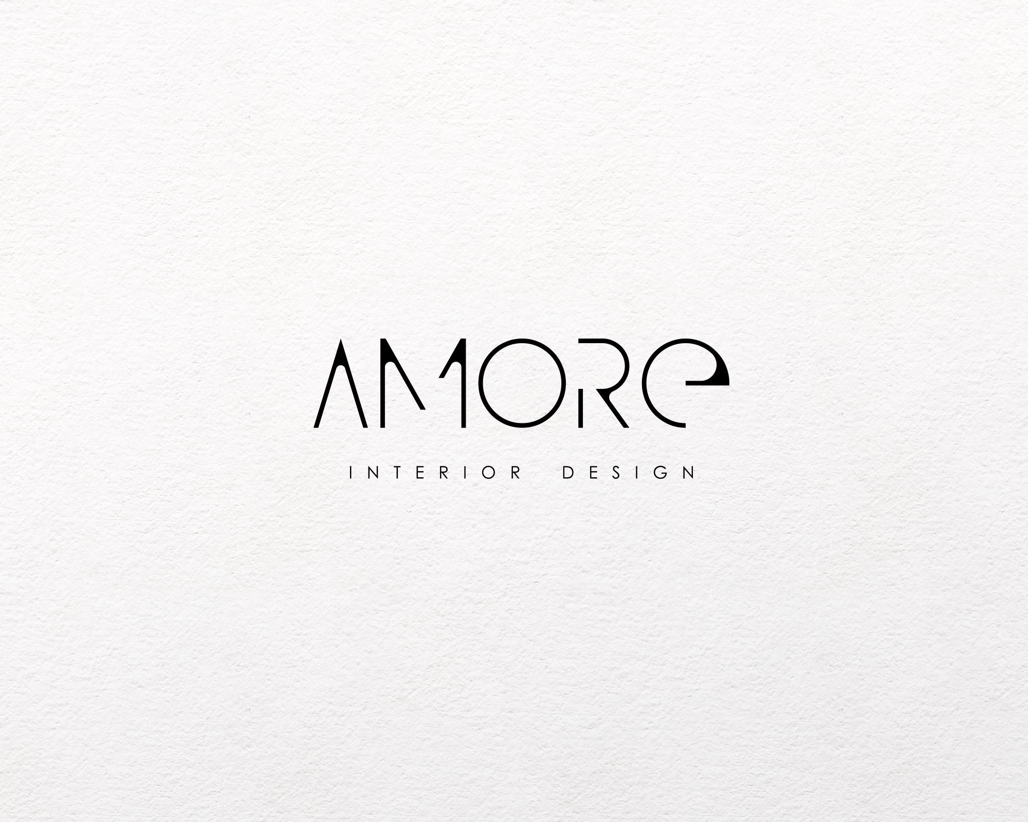 Text logo Premade logo design Interior design logo Elegant | Etsy