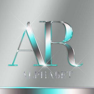 Blue and Silver Chrome Alphabet PNG Clipart, Silver Chrome Letters ...