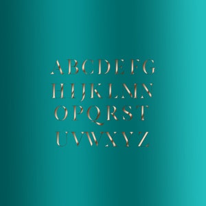 Gold Chrome Alphabet PNG Clipart, Gold Metallic Alphabets, Glam ...