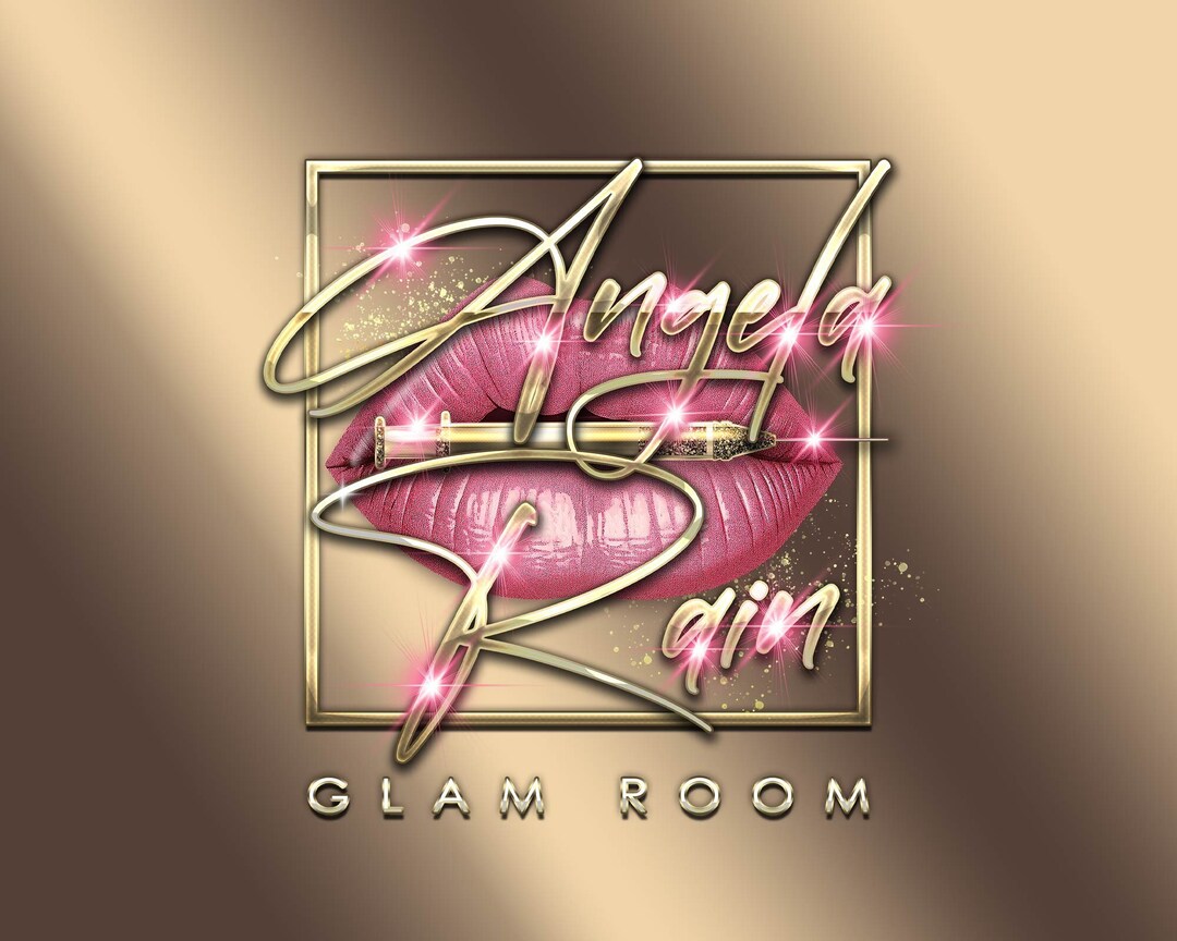 Lip Injector Logo, Premade Logo Design, Botox Beauty Logo, Gold Lip ...