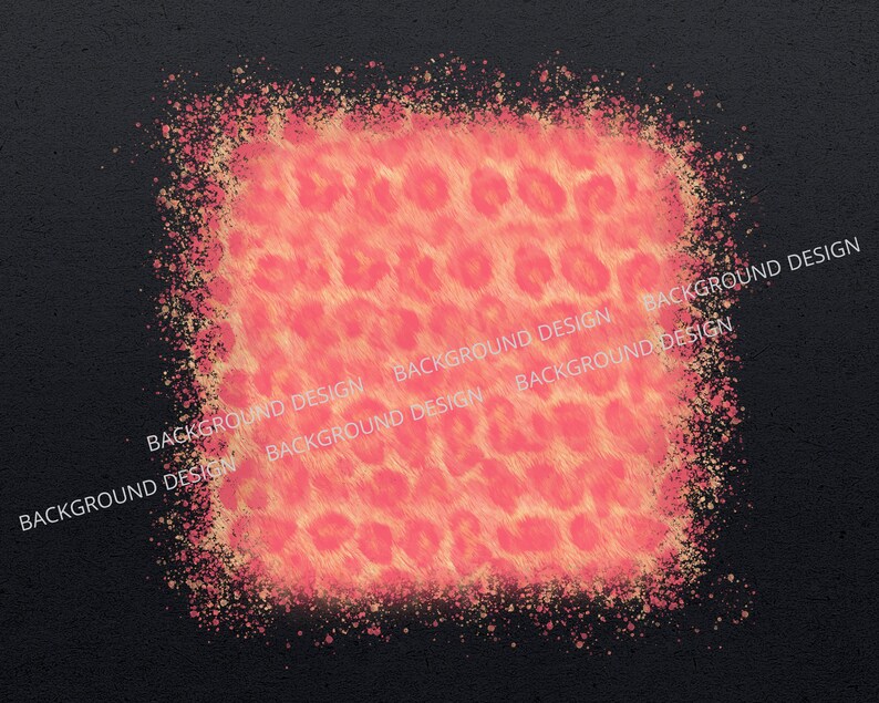 Distressed Leopard Frame Png Pink Leopard Background Pink - Etsy