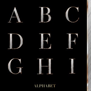 Silver and Gold Alphabet PNG Clipart, Silver and Gold Letters Png ...
