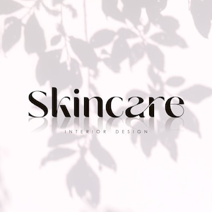 Skin Care Logo, Text Logo, Premade Logo Design, Interior Design Logo ...