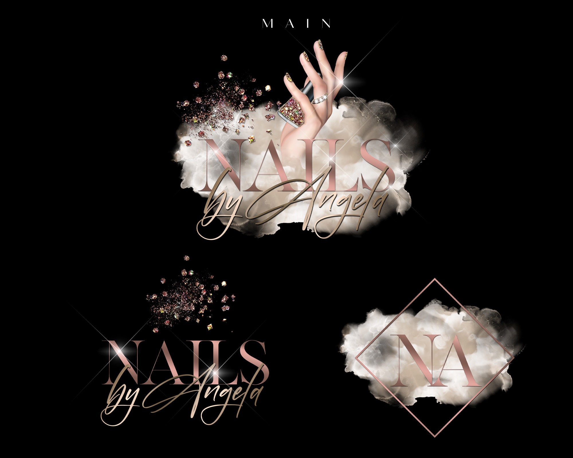Nail Logo, Nail Technician Logo, Beauty Logo. Boutique Logo, Premade ...