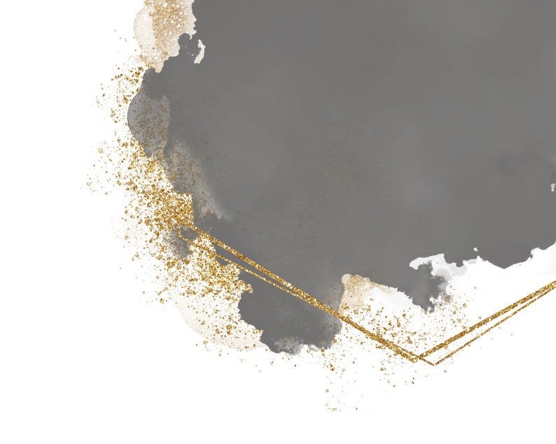 Logo Background Png Gray Brush Stroke Png Glitter Gray - Etsy