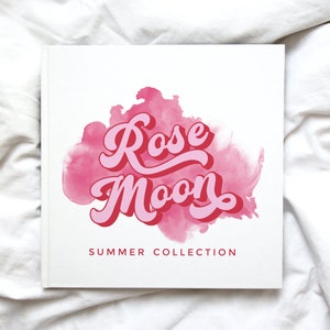 Pink Retro Logo, Premade Logo Design, Beauty Logo, Boho Logo, Bakery ...