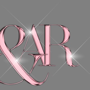 Pink Chrome Alphabet PNG, Rose Gold Chrome Letters, Glam Alphabet ...