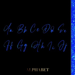 Glitter Blue Alphabet PNG Clip Art, Glam Letters, Bling Letters Png ...