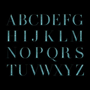 Glitter Alphabet Png, Turquoise Alphabet, Teal Diamond Alphabet PNG ...