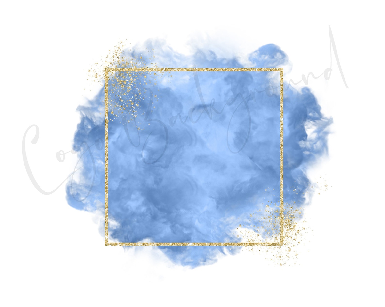 Logo Background Png Blue Brush Stroke Png Glitter Blue - Etsy