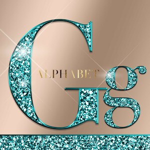 Mint Glitter Alphabet Png, Chunky Green Alphabet Clip Art, Sparkle ...