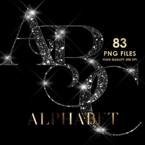 Glitter Black Alphabet PNG Clipart, Sparkling Black Letters, Bling ...