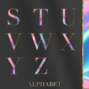 Rainbow Glitter Alphabet Png Clip Art, Holographic Alphabet, Colorful ...