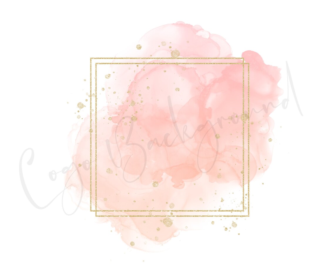 Light Pink Logo Background Png Pink Brush Stroke Png Gold - Etsy