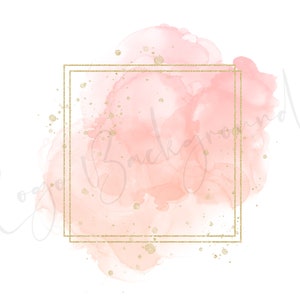 Light Pink Logo Background Png, Pink Brush Stroke Png, Gold Frame, Pink ...