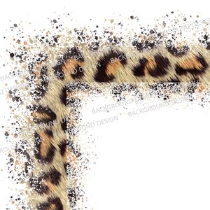 Distressed Leopard Frame Png, Leopard Background, Logo Background ...