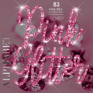 Hot Pink Alphabet Png Clipart, Doodle Alphabet, Script Letters Png ...
