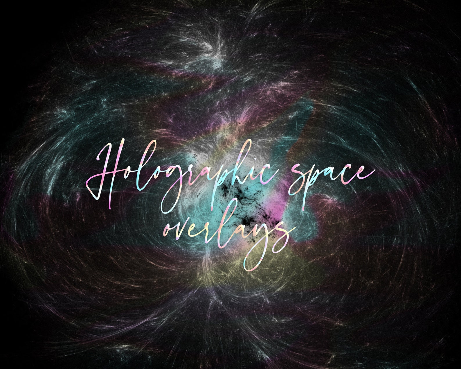 Space overlays Holographic Galaxy overlays Stars clipart | Etsy