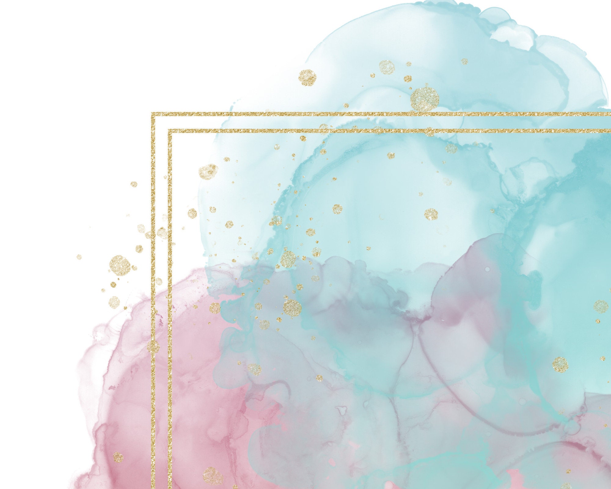 Blue Pink Logo Background Png, Brush Stroke Png, Square Frame ...